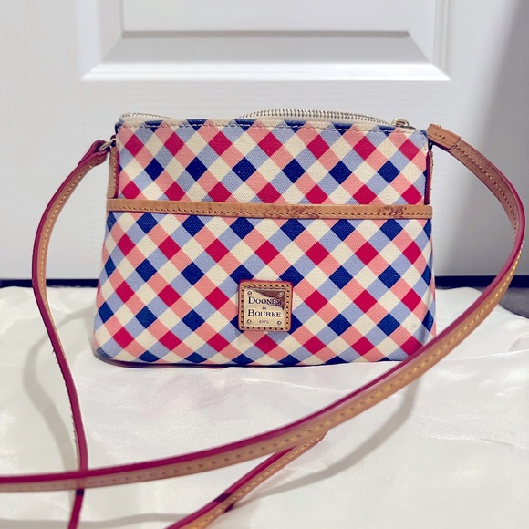 Dooney & Bourke | Bags | Dooney Bourke Gingham Ginger Crossbody Bag ...